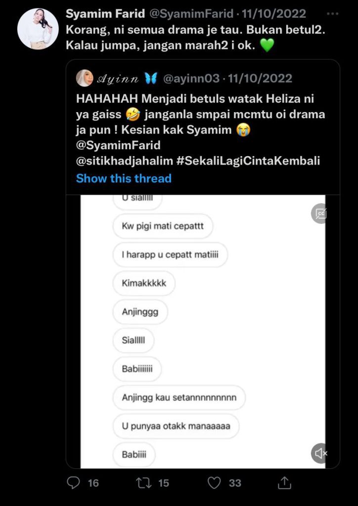 “Ini Semua Drama Je Tau… Bukan Betul-Betul”- Akibat Watak ‘Makan Dalam ...