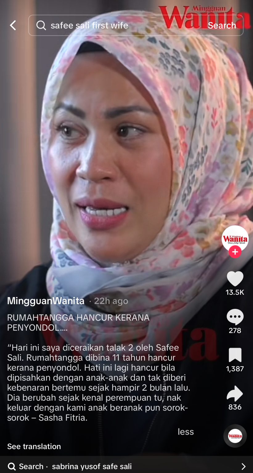 “You Dah Sondol, Sekarang You Di Sondol” – Rita Rudaini Anggap Bekas ...